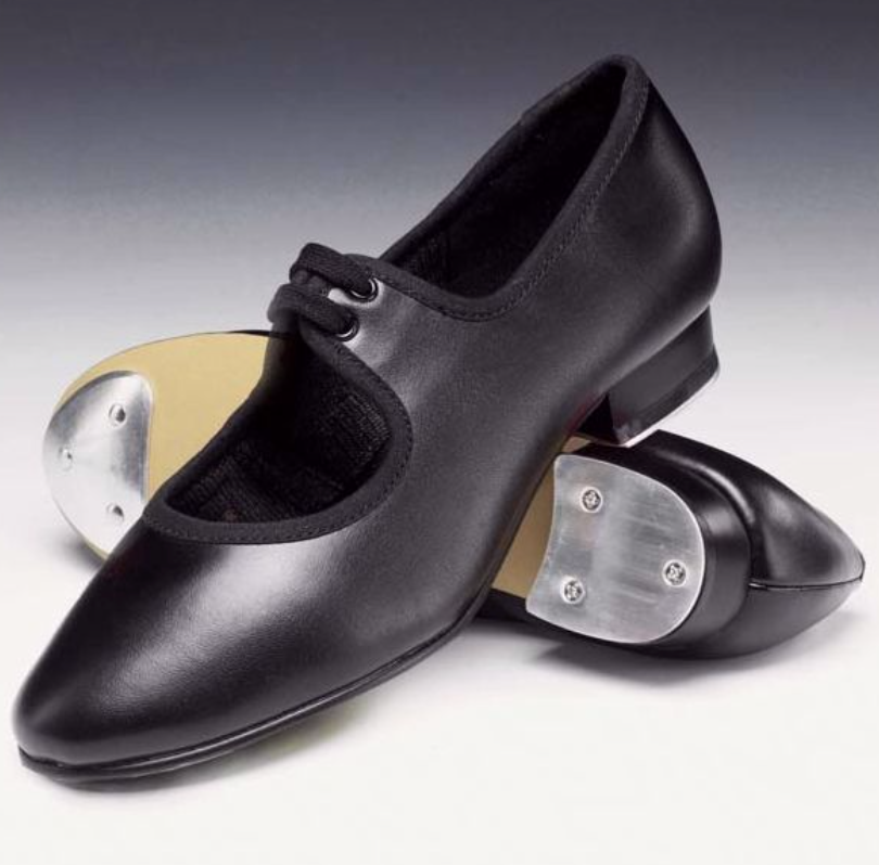 Low Heel Tap Shoes with Toe and Heel Taps – Dressed For Dance